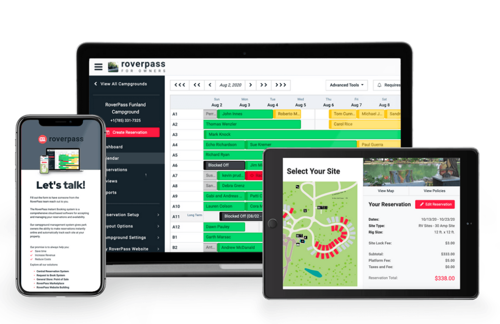 Popular RV Park Software and Online Tools | RoverPass