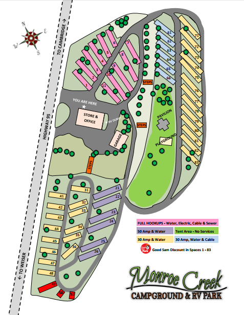 Monroe Creek Campground & RV Park - 2 Photos, 3 Reviews - Weiser, ID