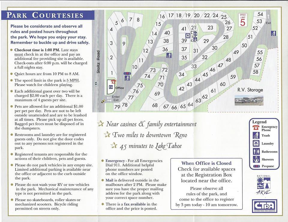 Bonanza Terrace RV Park - 4 Photos - Reno, NV - RoverPass