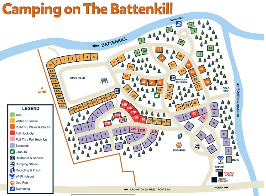 Camping on the Battenkill - 5 Photos - Arlington, VT - RoverPass