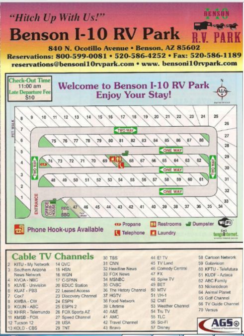 Benson I-10 RV Park - 3 Photos, 1 Reviews - Benson, AZ - RoverPass