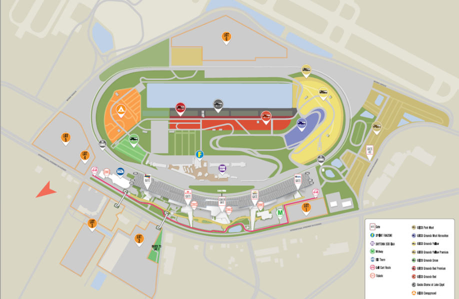 Daytona International Speedway, Gecko Shores at Lake Lloyd Campground