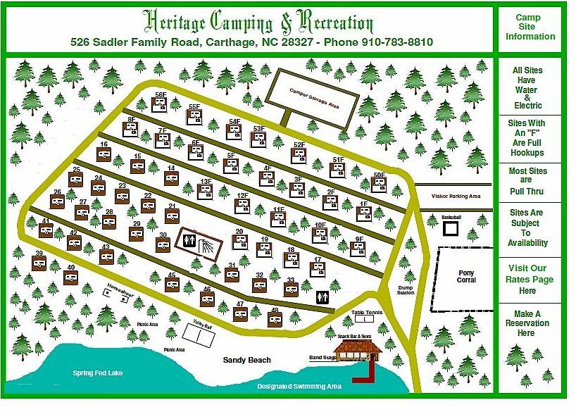 Heritage Campground - 5 Photos, 3 Reviews - Carthage, NC - RoverPass