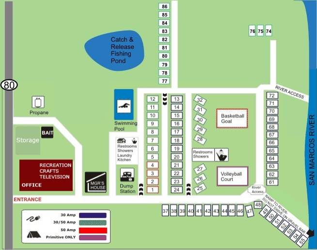 River Bend RV Park and Campground - 3 Photos - Luling, TX - RoverPass