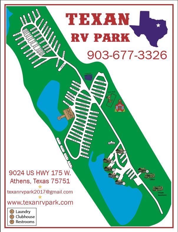 Texan RV Park - 3 Photos, 1 Reviews - Athens, TX - RoverPass