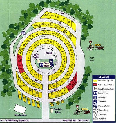 Country Roads Motorhome & RV Park - 2 Photos - Wisconsin Dells, WI