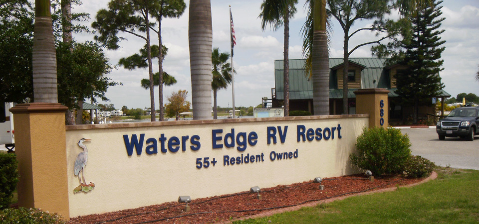 Waters Edge RV Resort (55+ park) - Punta Gorda, FL